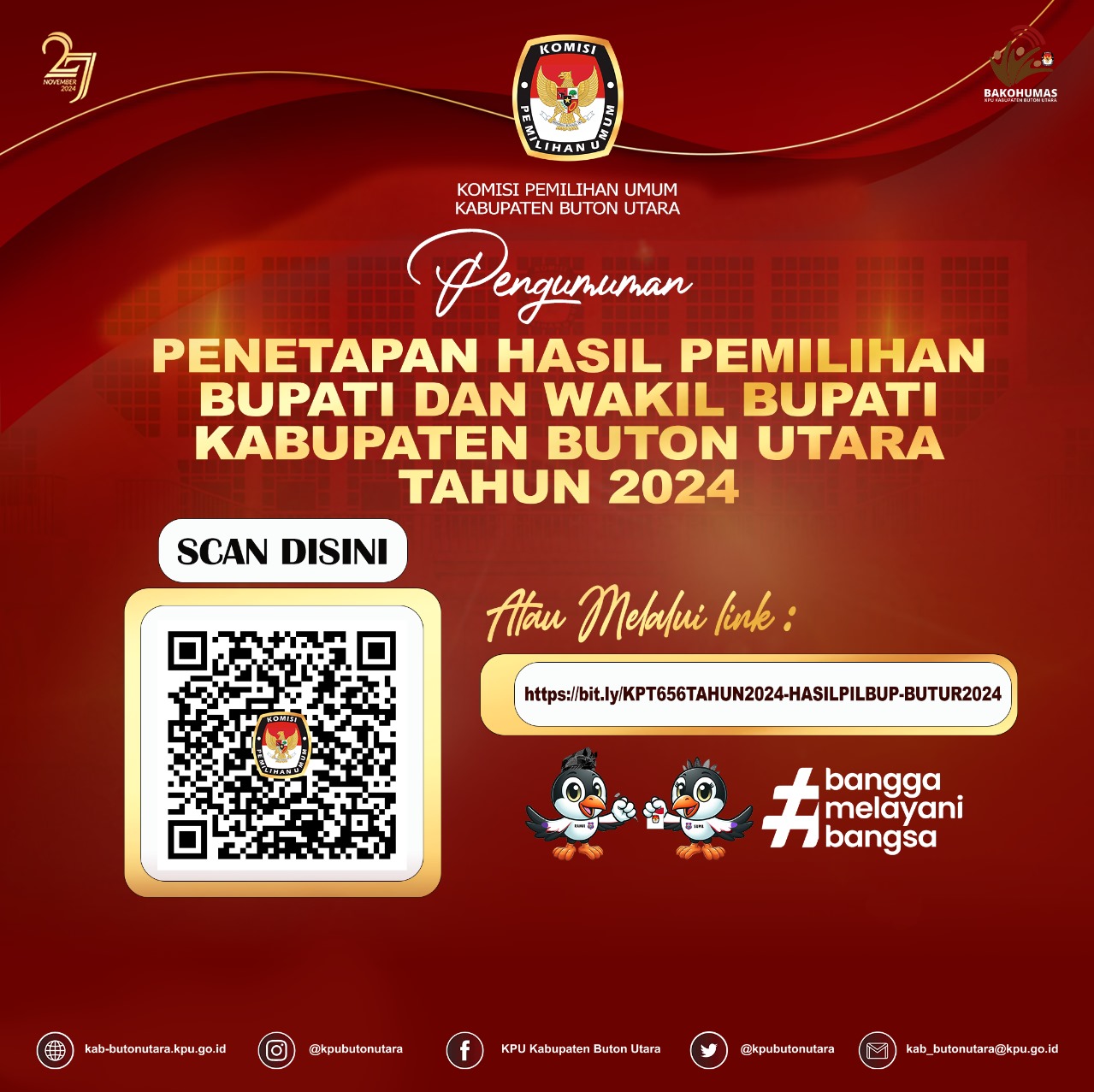 KPU Butur Resmi Tetapkan Hasil Pemilihan Bupati dan Wakil Bupati Tahun ...